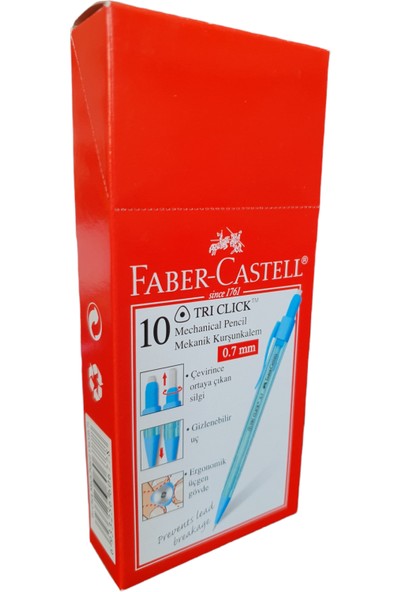 Faber-Castell Tri Click Versatil Kalem 0.7MM10'LU Paket Faber-Castell Tri Click Versatil Kalem 0.7MM10'LU Paket