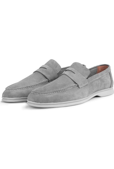 Ducavelli Ante Süet Hakiki Deri Erkek Günlük Ayakkabı Loafer Ayakkabı
