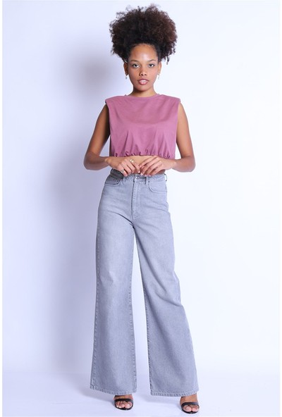 Kadın Pantolon Asia 9383-03 Grey