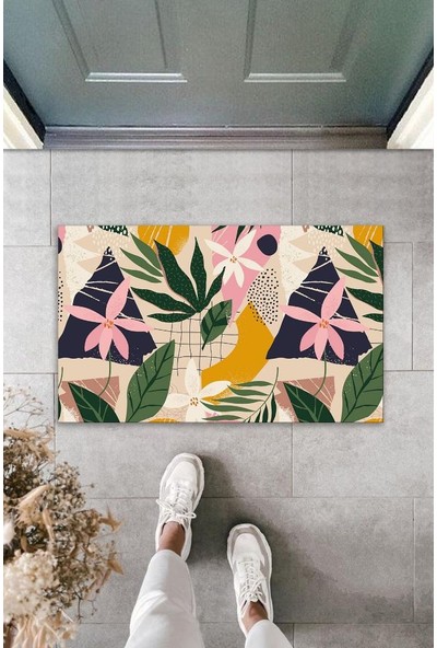 Cotton Garden Dekoratif Dijital Baskı Renkli Çiçek Dış Mekan Paspas PS1146 Cotton Garden Dekoratif Dijital Baskı Renkli Çiçek Dış Mekan Paspas PS1146