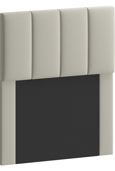 Mobpazar Nergis Baza+ Başlık+Flora Full Ortopedik Yatak Seti 90X190 cm Krem