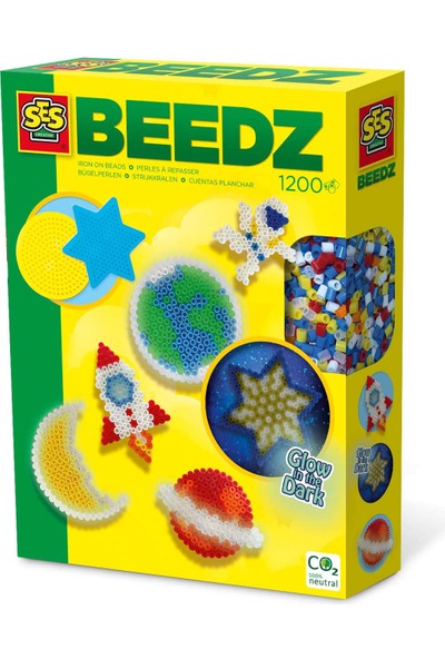 Ses Creative Beedz- Ütü Boncuk Seti - Karanlıkta Parlayan Yıldızlar - Yeni Ses Creative Beedz- Ütü Boncuk Seti - Karanlıkta Parlayan Yıldızlar - Yeni