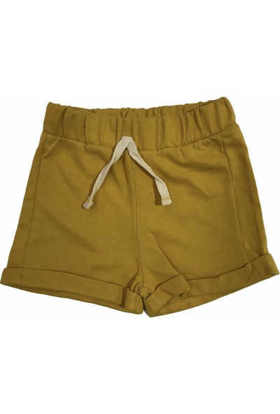 Divonette Şort Bağcık Aksesuarlı Hardal Divonette Şort Bağcık Aksesuarlı Hardal