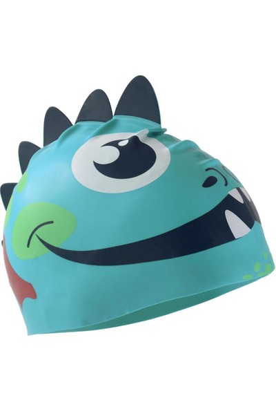 Nabaiji Yüzme Bonesi Silikon Yüzücü Bonesi Ejderha Desenli Mavi Nabaiji Yüzme Bonesi Silikon Yüzücü Bonesi Ejderha Desenli Mavi