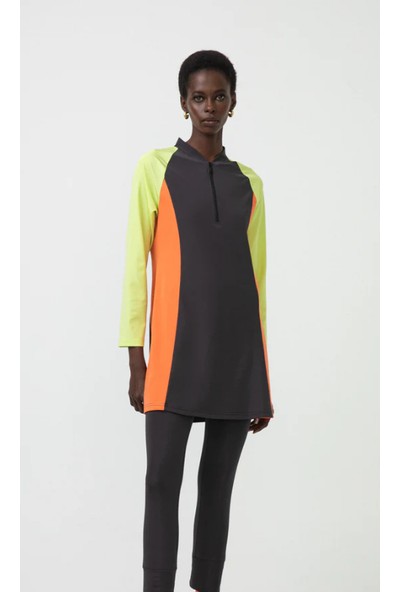 Touche-Blok Renkli Tayt Mayo Füme