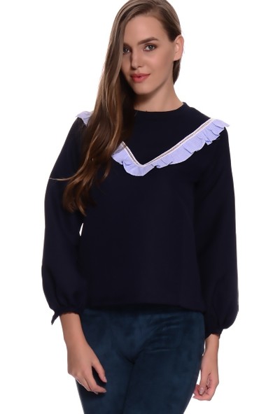 English Factory Lacivert Bluz English Factory Lacivert Bluz