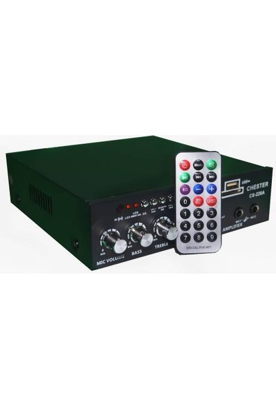 CHESTER Ses Anfisi Chester Ses Anfisi CS-220A 2X40W AC220V Usb,sd Kart,blootooht Özelikli Hopaelör Anfisi CHESTER Ses Anfisi Chester Ses Anfisi CS-220A 2X40W AC220V Usb,sd Kart,blootooht Özelikli Hopaelör Anfisi