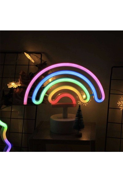 WHB Neon Işıklı Masa ve Gece Lambası- Gökkuşağı WHB Neon Işıklı Masa ve Gece Lambası- Gökkuşağı