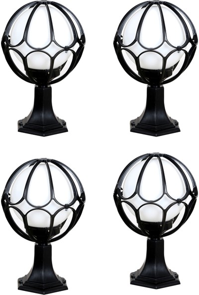 Aral LED 20'lik Siyah Papatya Set Üstü Fener Bahçe Aydınlatma Armatürü-4 Adet (4'lü Paket) Aral LED 20'lik Siyah Papatya Set Üstü Fener Bahçe Aydınlatma Armatürü-4 Adet (4'lü Paket)