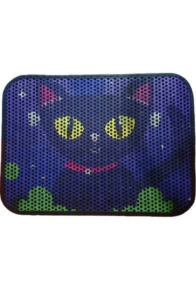Woisco Desenli Elekli Kedi Tuvaleti Önü Paspası, Kum Toplayıcı, Yıkanabilir, 60X45 cm Woisco Desenli Elekli Kedi Tuvaleti Önü Paspası, Kum Toplayıcı, Yıkanabilir, 60X45 cm