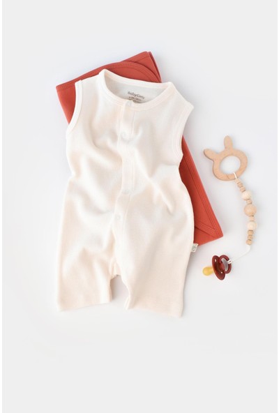Baby Cosy Organik Pamuk Askılı Çıtçıtlı Yazlık Bebek Tulum Baby Cosy Organik Pamuk Askılı Çıtçıtlı Yazlık Bebek Tulum