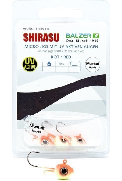Balzer 13753 Micro Lrf Jig Head Uv Active 4 No Iğne 3'lü Paket