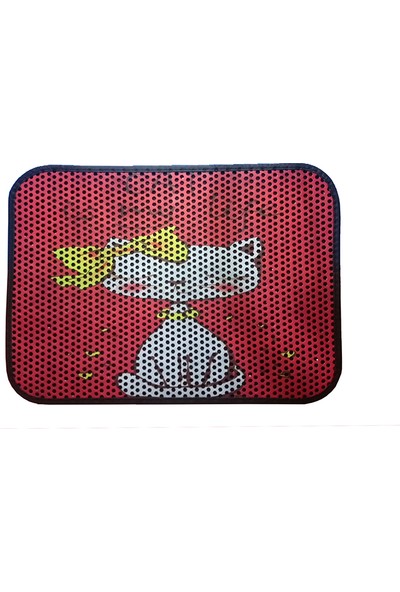Woisco Desenli Elekli Kedi Tuvaleti Önü Paspası, Kum Toplayıcı, Yıkanabilir, 60X45 cm Woisco Desenli Elekli Kedi Tuvaleti Önü Paspası, Kum Toplayıcı, Yıkanabilir, 60X45 cm