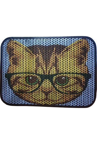 Woisco Desenli Elekli Kedi Tuvaleti Önü Paspası, Kum Toplayıcı, Yıkanabilir, 60X45 cm Woisco Desenli Elekli Kedi Tuvaleti Önü Paspası, Kum Toplayıcı, Yıkanabilir, 60X45 cm