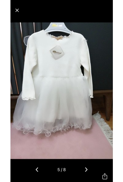 Ercan Bebe Mininaf Kanatlıbeyaz Elbise Ercan Bebe Mininaf Kanatlıbeyaz Elbise