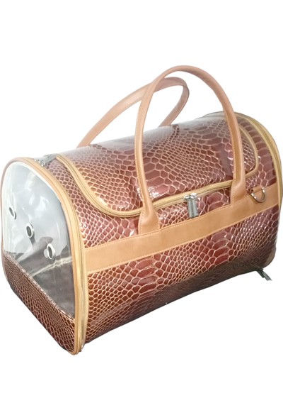 Woisco Deri Kedi Köpek Taşıma Çantası Kahverengi 35X35X50CM Büyük Boy Woisco Deri Kedi Köpek Taşıma Çantası Kahverengi 35X35X50CM Büyük Boy
