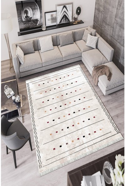 Apree Home Perla Soft Bambu Kaymaz Tabanlı Modern Yıkanabilir Antibakteriyel Halı ve Yolluk