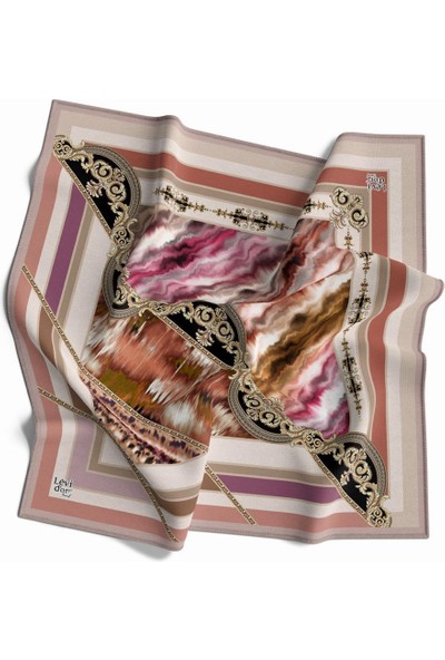 Levidor Desenli Trend Twill Eşarp - 13887 Levidor Desenli Trend Twill Eşarp - 13887