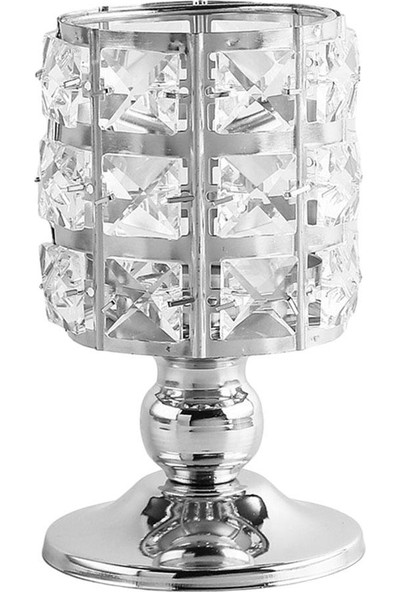 Kristal Mumluk Şamdan Partisi Centerpiece Şamdan Ev Dekoru S S Gümüş( Yurt Dışından ) Kristal Mumluk Şamdan Partisi Centerpiece Şamdan Ev Dekoru S S Gümüş( Yurt Dışından )