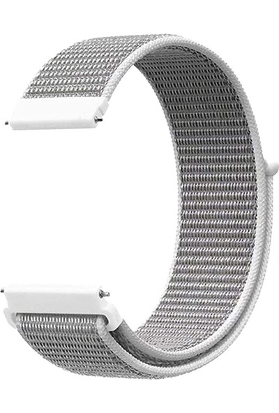 Regetto Ticwatch 2 Kordon Hasırlı Kumaş Beyaz Regetto Ticwatch 2 Kordon Hasırlı Kumaş Beyaz