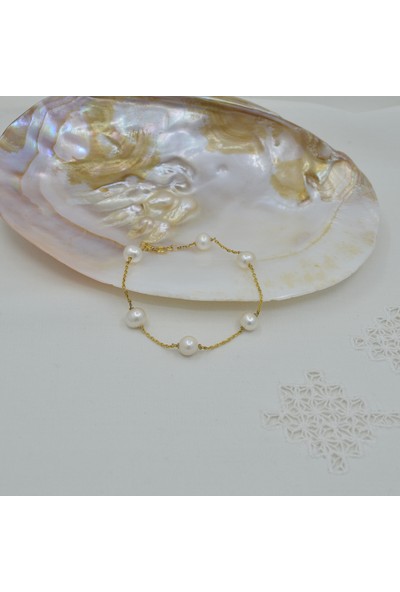 Akik Gümüş İncili Bileklik – 05992-AGBLK