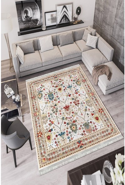 Apree Home Perla Soft Bambu Kaymaz Tabanlı Modern Yıkanabilir Antibakteriyel Halı ve Yolluk