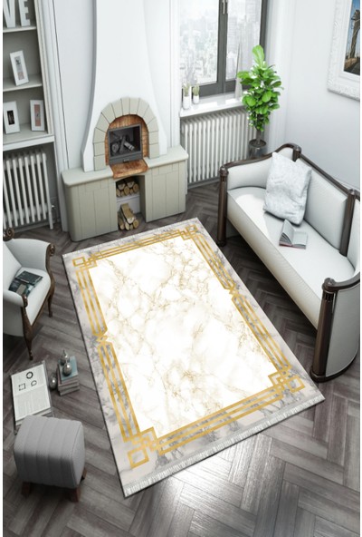 Apree Home Perla Soft Bambu Kaymaz Tabanlı Modern Yıkanabilir Antibakteriyel Halı ve Yolluk