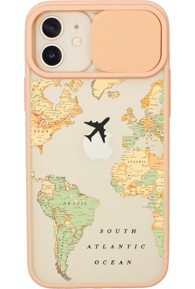 ShoptoCase IPHONE11 Kamera Koruyuculu Dünya Haritası Desenli Telefon Kılıfı ShoptoCase IPHONE11 Kamera Koruyuculu Dünya Haritası Desenli Telefon Kılıfı