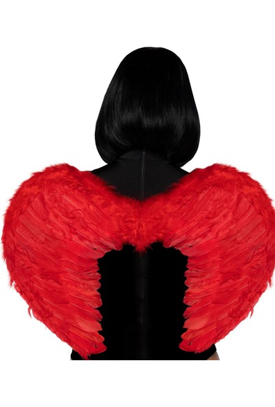 Nefertiya Kırmızı Renkli Orta Boy Çocuk Melek Kanadı 40X60 cm