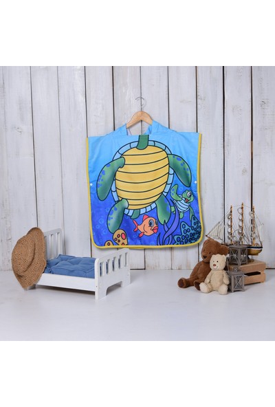 Pastel Home Pastel Pamuklu Kapüşonlu Çocuk Havlu Plaj Pançosu Pastel Home Pastel Pamuklu Kapüşonlu Çocuk Havlu Plaj Pançosu