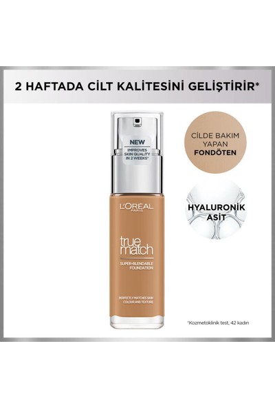L'Oréal Paris True Match Bakım Yapan Fondöten 8D Golden Cappuccıno L'Oréal Paris True Match Bakım Yapan Fondöten 8D Golden Cappuccıno