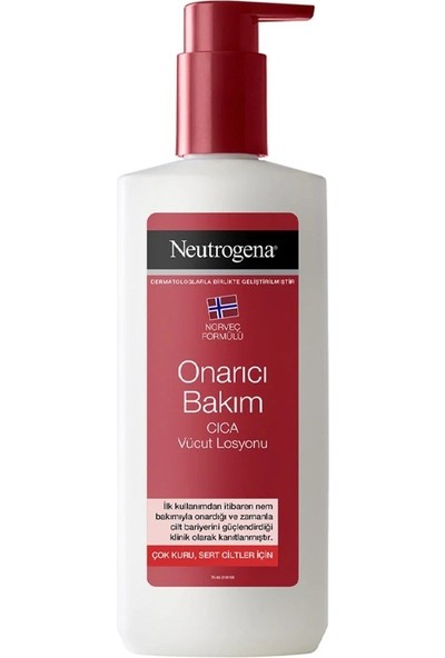 Neutrogena Onarıcı Bakım Cıca Vücut Losyonu 400 ml Neutrogena Onarıcı Bakım Cıca Vücut Losyonu 400 ml