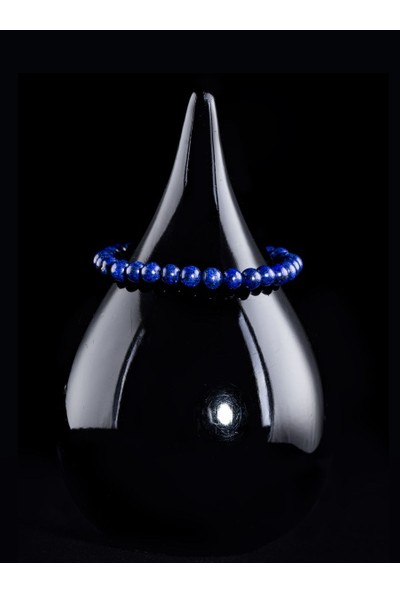 Unisex - Şık Tasarım Koyu Mavi Jade Doğal Taş Bileklik | Handmade Unisex - Şık Tasarım Koyu Mavi Jade Doğal Taş Bileklik | Handmade