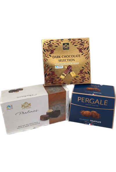 J.d. Gross Trüflü Çikolata 3 Lü Paket