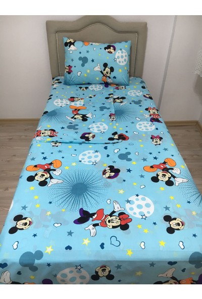 Gasel Mickey Mouse Tek Kişilik Nevresim Takımı