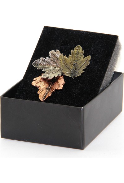 Zaim Aksesuar Üçlü Yaprak Broş Zaim Aksesuar Üçlü Yaprak Broş