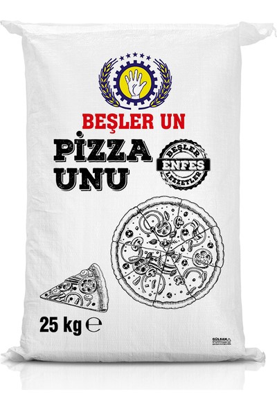 Beşler Un Pizzalık Un 25 kg Beşler Un Pizzalık Un 25 kg