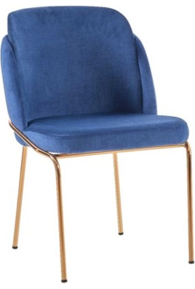 Bubu Home Denge Metal Ayaklı Koyu Mavi Sandalye Bubu Home Denge Metal Ayaklı Koyu Mavi Sandalye