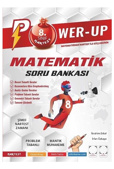 Nartest Yayınevi 8. Sınıf Power-Up Matematik Soru Bankası Nartest Yayınevi 8. Sınıf Power-Up Matematik Soru Bankası