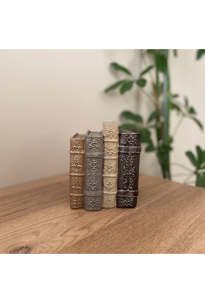 Tasarloxi Dekoratif Kitap Figürlü Biblo