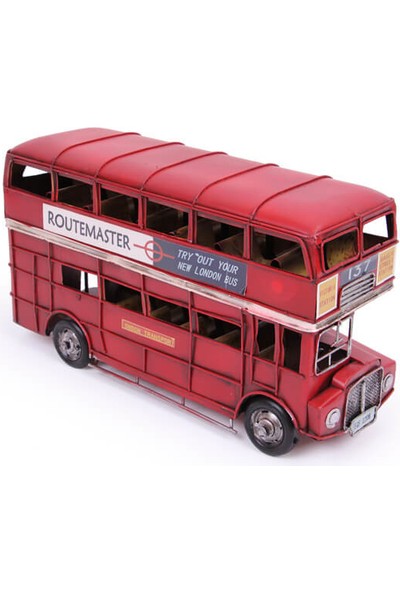 Nzm Dekoratif Metal Londra Otobüsü