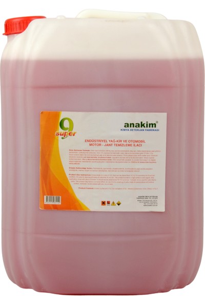 Super 9 Jant Motor Temizleyici 20 Litre Super 9 Jant Motor Temizleyici 20 Litre