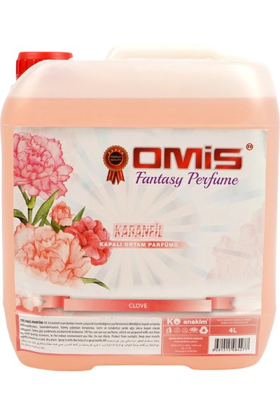 Omis Kapalı Ortam Parfümü Karanfil Kokulu 4 Litre Omis Kapalı Ortam Parfümü Karanfil Kokulu 4 Litre