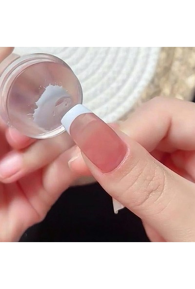Benturks French Tırnak Baskı Aparatı Silikon Başlıklı