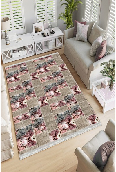 Apree Home Perla Soft Bambu Kaymaz Tabanlı Modern Yıkanabilir Antibakteriyel Halı ve Yolluk