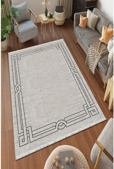 Apree Home Perla Soft Bambu Kaymaz Tabanlı Modern Yıkanabilir Antibakteriyel Halı ve Yolluk