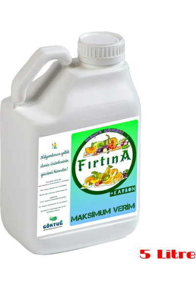 Fırtına 5lt - Aminoasitli Potasyum Gübresi Fırtına 5lt - Aminoasitli Potasyum Gübresi
