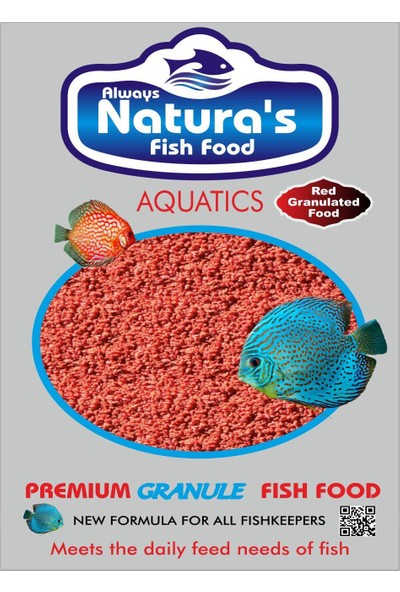 Always Natura's Discus Red Granulat Zarf 20GR Balık Yemi Always Natura's Discus Red Granulat Zarf 20GR Balık Yemi