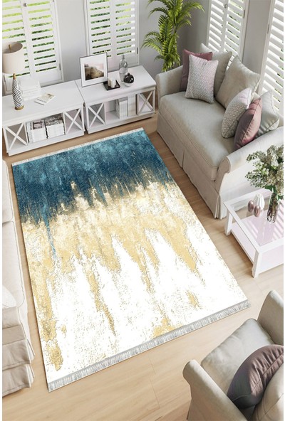 Apree Home Perla Soft Bambu Kaymaz Tabanlı Modern Yıkanabilir Antibakteriyel Halı ve Yolluk