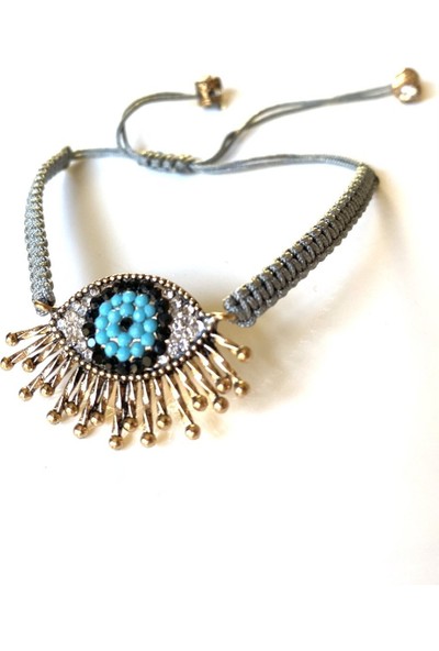 Sofias Zoo Istanbul Gri Ip Bileklik